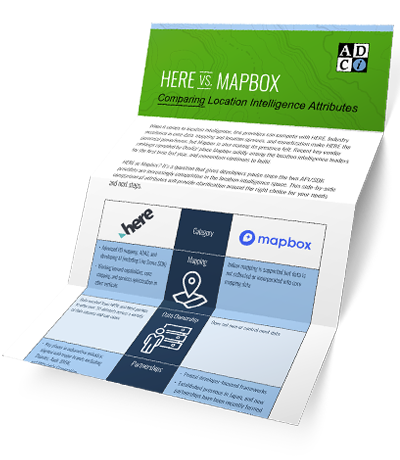 HERE vs. Mapbox Infographic